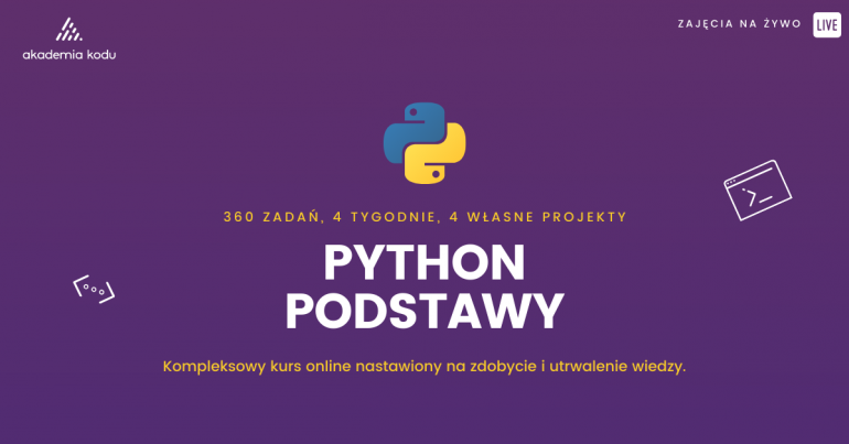 Wirtualna Klasa - III Edycja Kurs Python z zajęciami na żywo ...