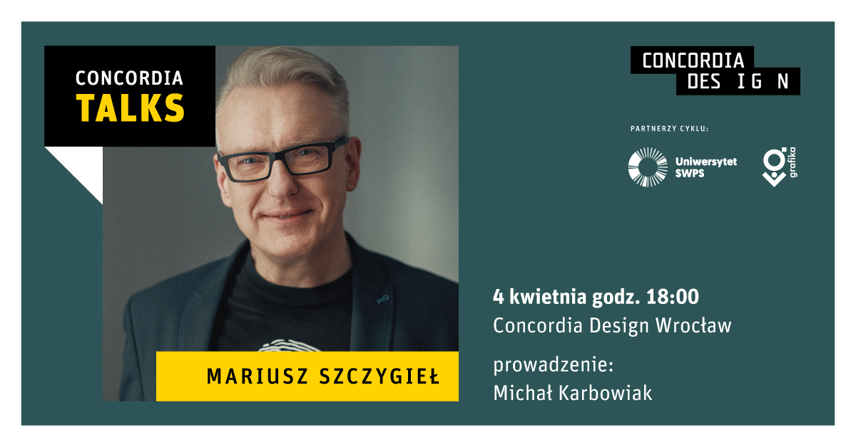 Concordia Talks - spotkanie z Mariuszem Szczygłem - Evenea.pl