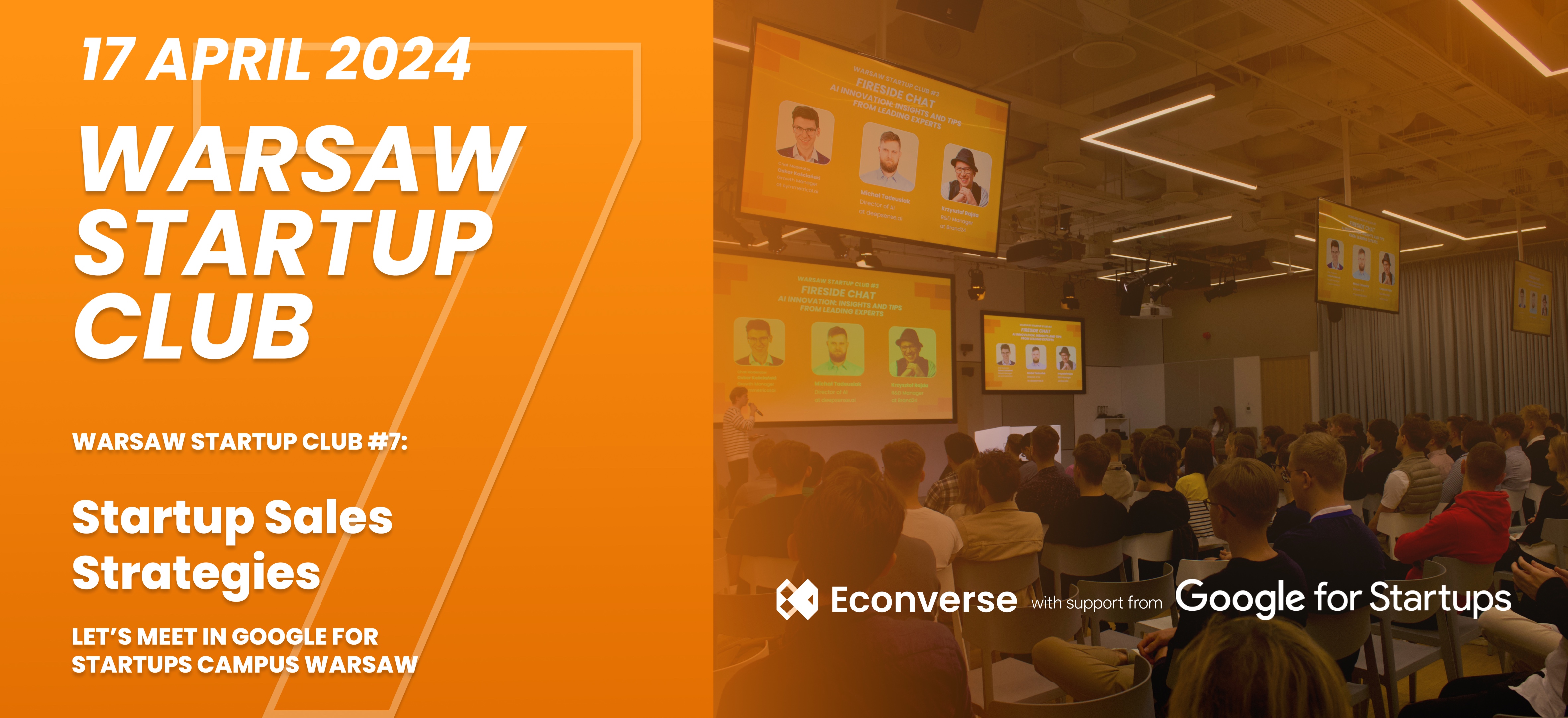 Warsaw Startup Club #7 "Startup Sales Strategies" - Evenea.pl