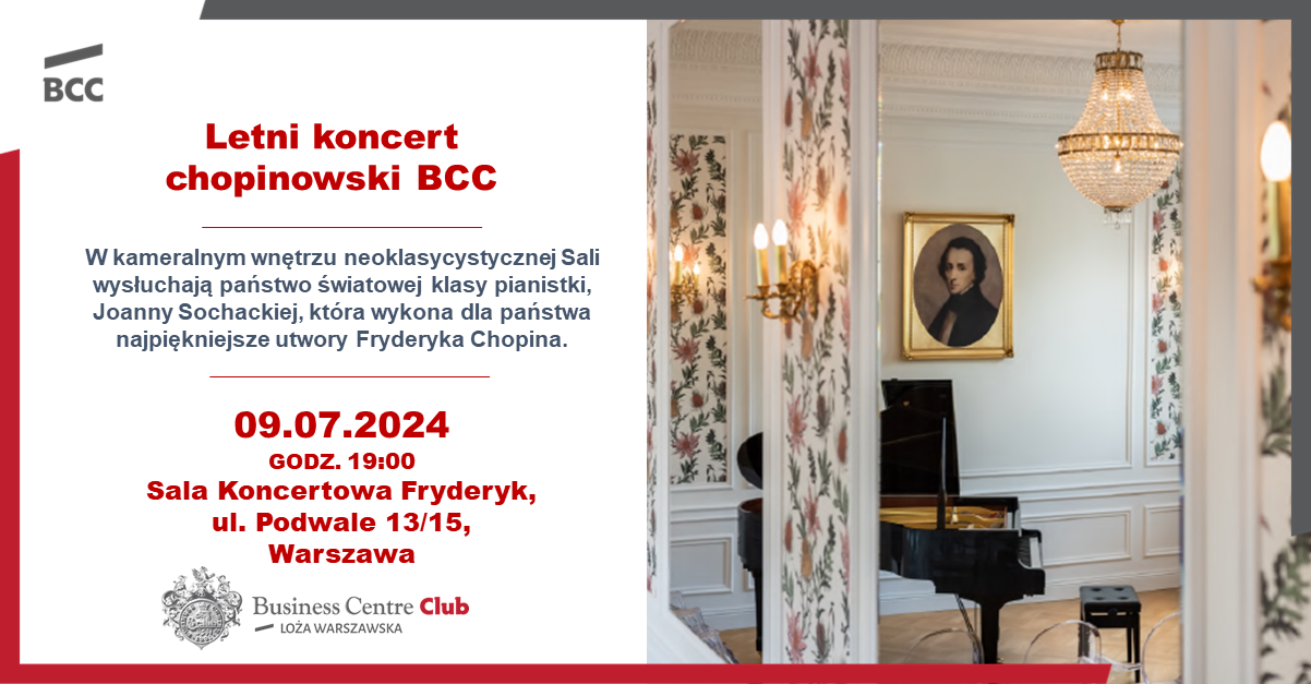 Letni koncert chopinowski BCC - Evenea.pl