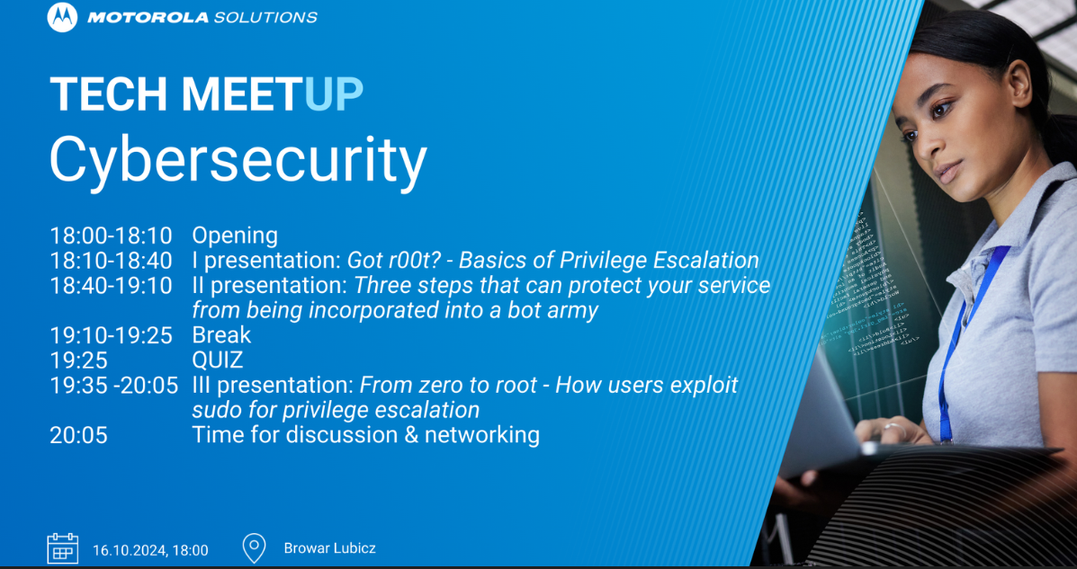 Tech MeetUp: CYBERSECURITY - Evenea.pl