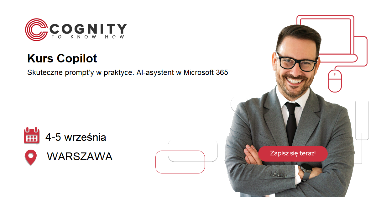 Kurs Copilot - wykorzystanie sztucznej inteligencji do automatyzacji i optymalizacji procesów ...