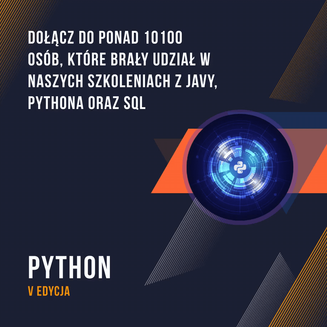 Specjalność: Programista! - BEZPŁATNE SZKOLENIE PYTHON V EDYCJA ...